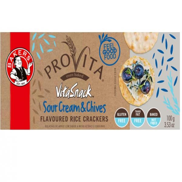 PROVITA SOUR CREAM & CHIVES FLAVOURED RICE CRACKERS | สำนักงานคณะ ...