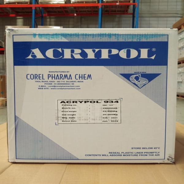 ACRYPOL 934/ COREL PHARMA CHEM/ INDIA | สำนักงานคณะกรรมการกลางอิสลาม ...