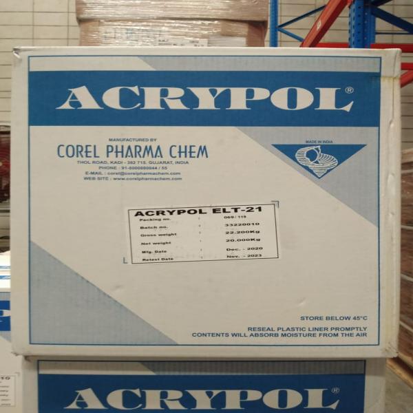 ACRYPOL ELT-21/ COREL PHARMA CHEM/ INDIA | สำนักงานคณะกรรมการกลางอิสลาม ...