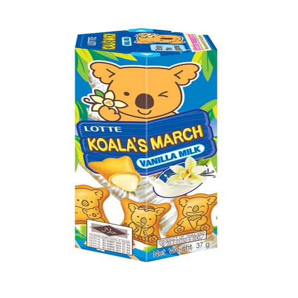 KOALA'S MARCH VANILLA MILK BISCUITS WITH VANILLA MILK FILLING (LOTTE ...