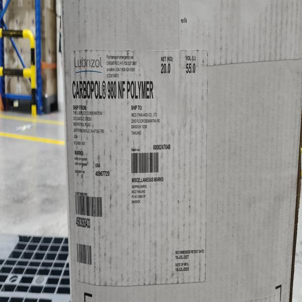 CARBOPOL® 980 NF POLYMER / US | สำนักงานคณะกรรมการกลางอิสลามแห่งประเทศไทย
